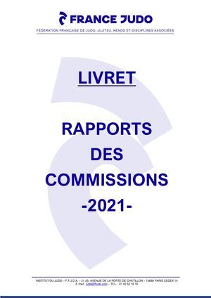 Calaméo Livret Rapports Commissions 2021