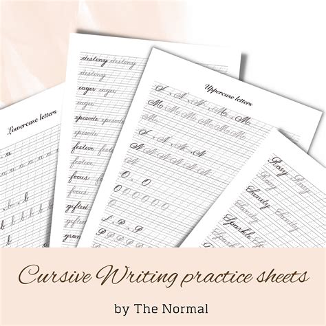 Printable Cursive Writing Worksheets Handwriting Practice Handwriting