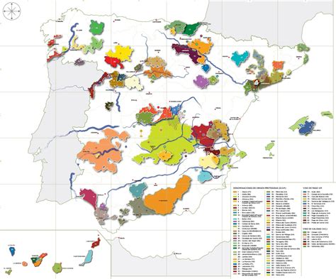 Mapa De Las Denominaciones De Origen Protegidas De Espa A Noticias