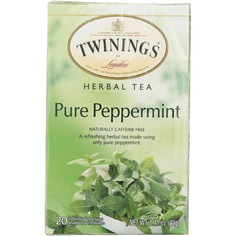 Twinings Herbal Tea Pure Peppermint 20 Bag S Swanson Health Products