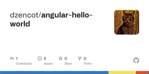 Github Dzencot Angular Hello World