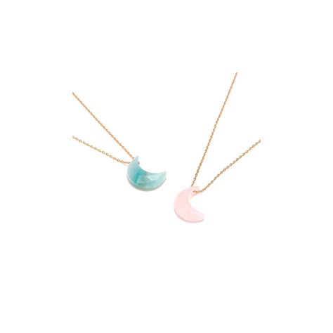 Collier Lune amazonite quartzite Nature Découvertes Suisse