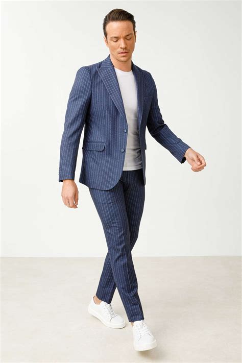 ERKEK LACİVERT SLIM FIT DAR KALIP STD TAKIM ELBİSE