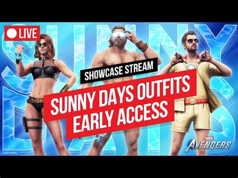 SUNNY DAYS OUTFITS EARLY ACCESS Part 2 Marvel S Avengers Game YouTube