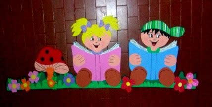 EL ARTE DE EDUCAR IDEAS EN GOMA EVA PARA EL RINCÓN DE LA LECTURA