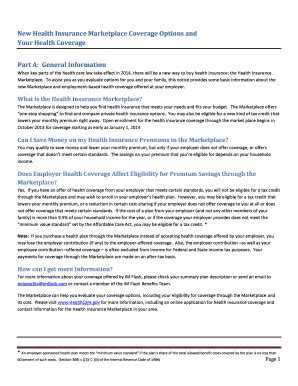 Fillable Online New Health Insurance Marketplace Coverage IM