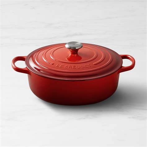 Le Creuset Signature Cast Iron Round Wide Dutch Oven 6 3 4 Qt