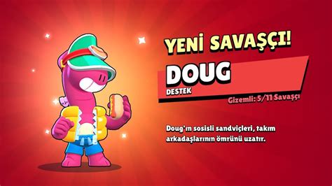 Yeni Gelen Karakteri Aldım DOUG Brawl Stars YouTube