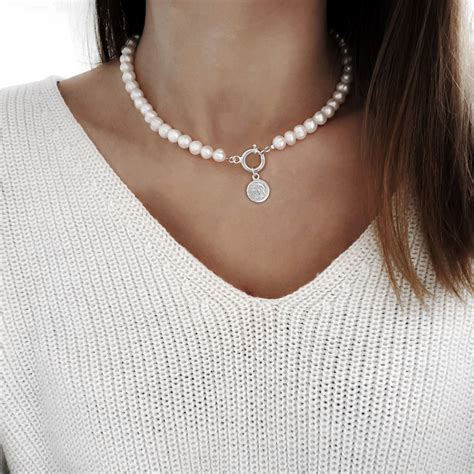 Naszyjnik z pereł LOOK AT ME NOW 2w1 Silver necklace Necklace Precious