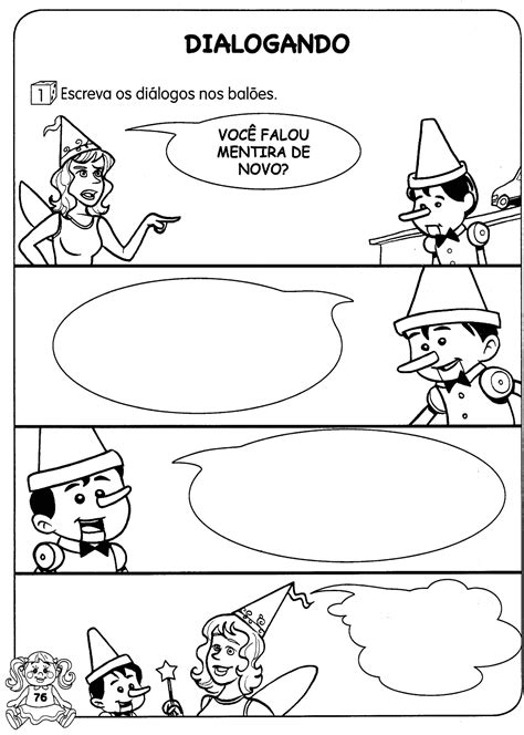 História Em Quadrinhos Para Completar