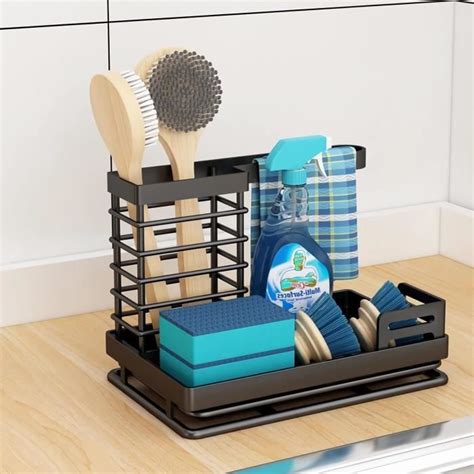 Rangement Evier Cuisine Porte Eponge Evier Cuisine Organiser M Tal