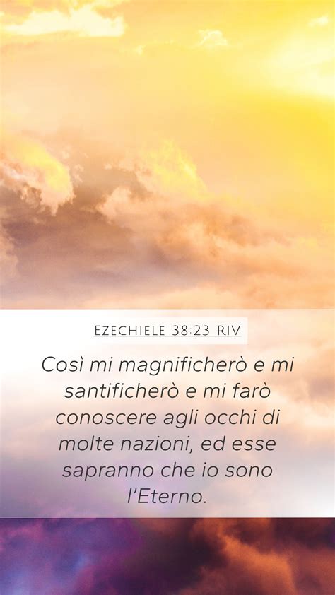 Ezechiele 38 23 RIV Mobile Phone Wallpaper Così mi magnificherò e mi