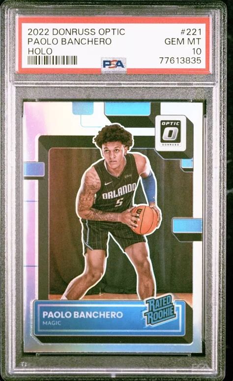 Paolo Banchero 2022 Optic 221 Holo Price Guide Sports Card Investor