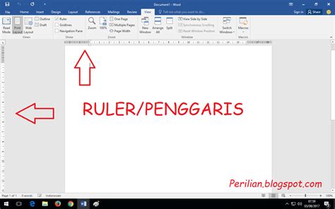 Cara Menampilkan Menu Penggaris Ruler Di Microsoft Office Word