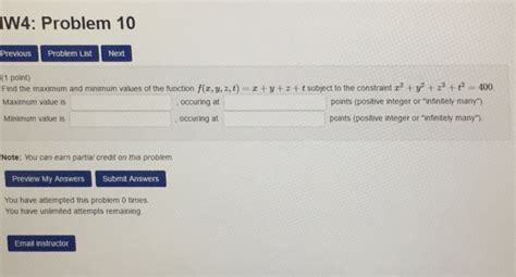 solved hw4 problem 1 problem list next 1 point use