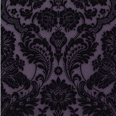 Reviews For Graham Brown Gothic Damask Plum Purple Removable