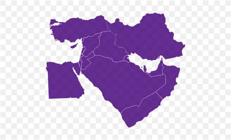 Middle East Map Png Clip Art Library