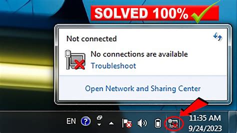 How To Fixed No Connections Are Available Problem In Windows 7 100