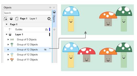 Coreldraw Help Hide And Show Objects