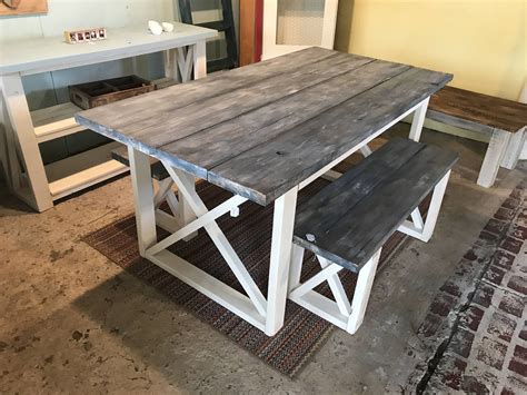 Refinish Table Stain And White Bench Yahoo Image Search Results