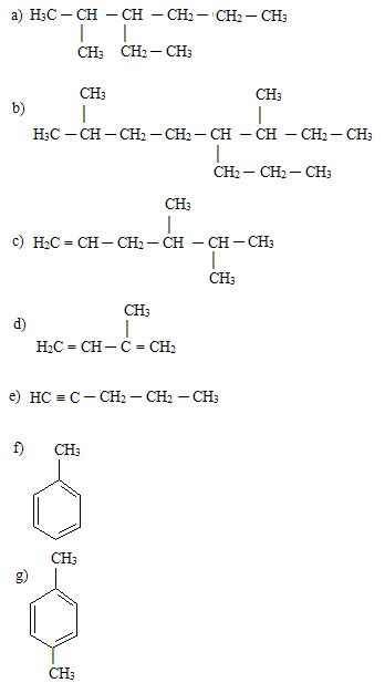 Exerc Cios Sobre Nomenclatura De Hidrocarbonetos Brasil Escola