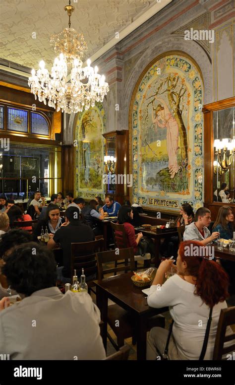 Art Nouveau cafe Yemek Kuluebue on Istiklal Caddesi or İstiklal Avenue