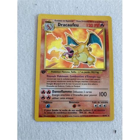Arriba 51 imagen carte pokémon dracaufeu 1ère édition fr