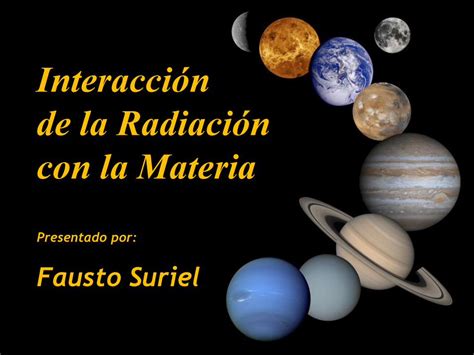 PDF Interacción de la Radiación con la Materia PROPÓSITOS