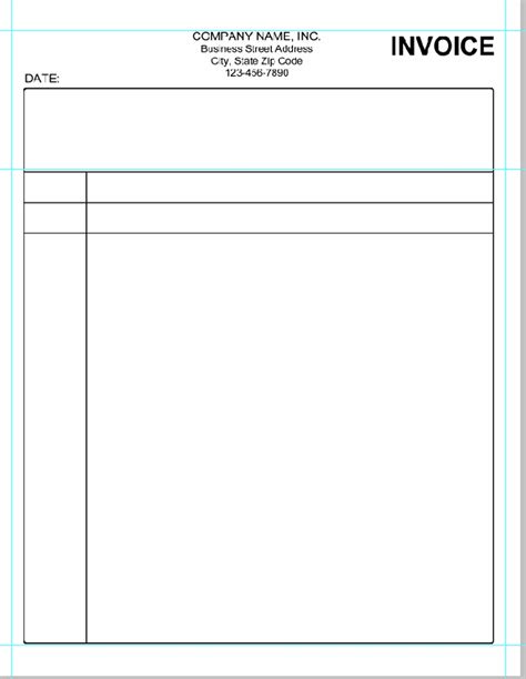 Blank Invoice Form Pdf Invoice Template Ideas