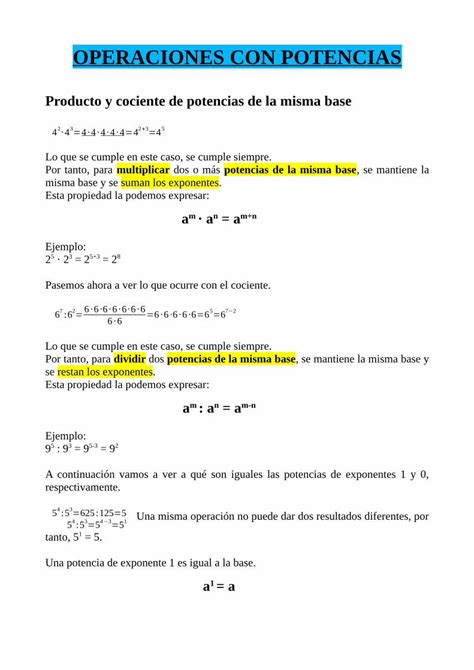 PDF Operaciones Con Potencias 1 DOKUMEN TIPS