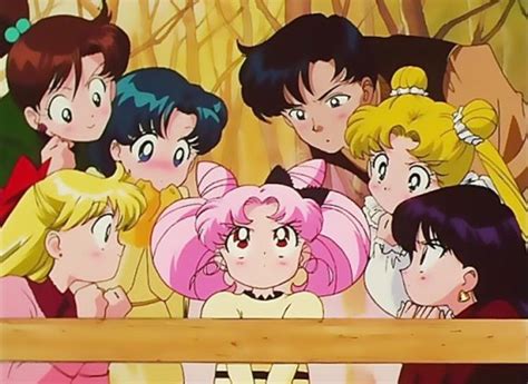 Chibiusa Usagi Mamoru Makoto Minako Rei Ami Sailor Mini Moon
