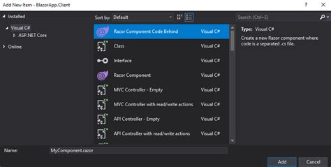 C Can I Add An Item To The Visual Studio 2019 Add Item Quick Menu