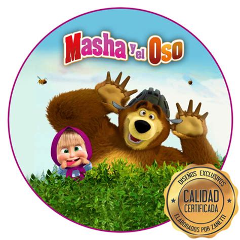 Lámina Masha y el Oso Red Zanetti
