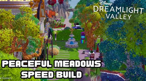 Peaceful Meadows Speed Build Pt 2 Disney Dreamlight Valley YouTube