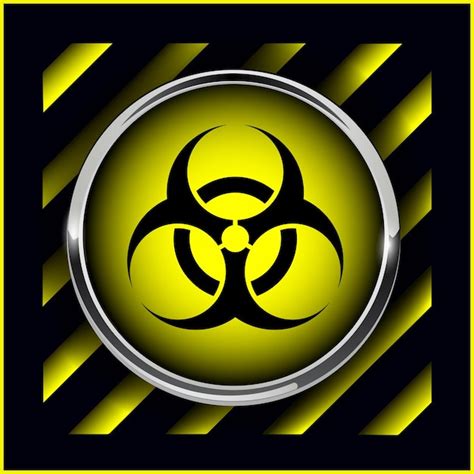 Premium Vector Biohazard Danger Sign Warning Vector Dangerous Symbol