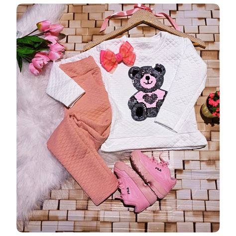 Conjunto Blogueirinha Conjunto Menina Conjunto Infantil Shopee Brasil