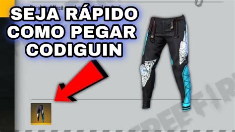 GERADOR DE CODIGUIN como pegar codiguinho do free fire calça