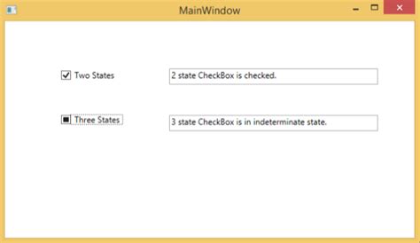 Wpf Checkbox