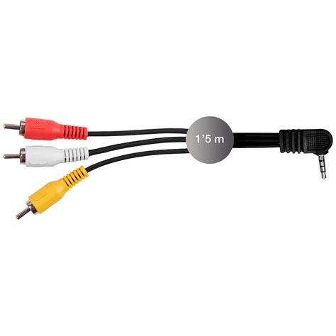 Fonestar SV 700 Jack 3 5mm Mâle RCA Video RCA Audio 1 5m Câble