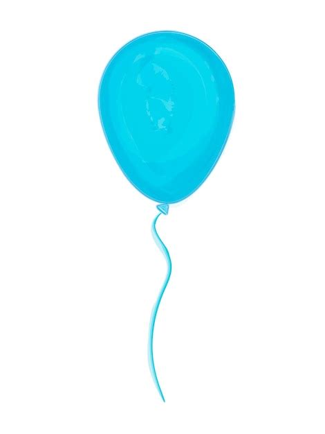 Bal O Azul Aquarela Ilustra O Vetorial Vetor Premium