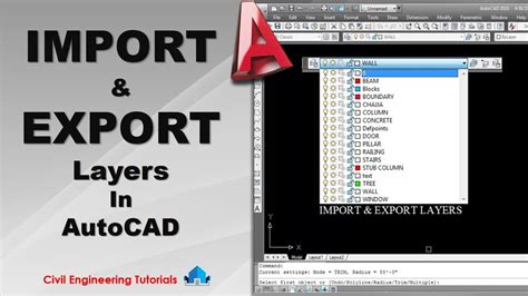 AutoCAD 26 How To IMPORT EXPORT Layers In AutoCAD AutoCAD Basics