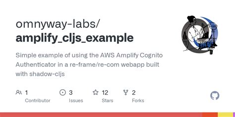 GitHub Omnyway Labs Amplify Cljs Example Simple Example Of Using The
