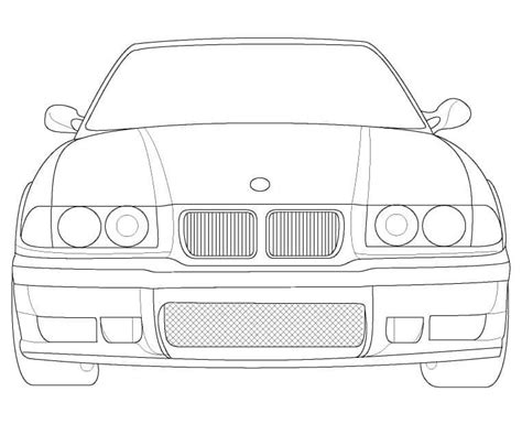 Parte Delantera BMW Para Colorear Imprimir E Dibujar ColoringLib