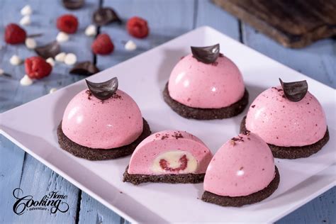 Chocolate Raspberry Mousse Domes Home Cooking Adventure