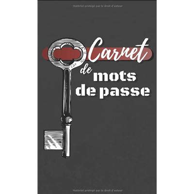 Carnet de mots de passe cahier à remplir Vos adresses internet et
