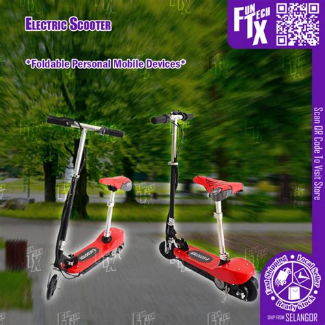 Funtechx Electric Scooter Seat Adult Teen Portable Scooter Universal Electric Scooter Skuter
