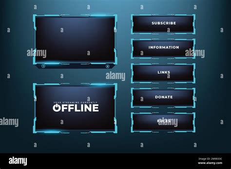 Online Streaming Overlay And Screen Interface Decoration Live Gaming