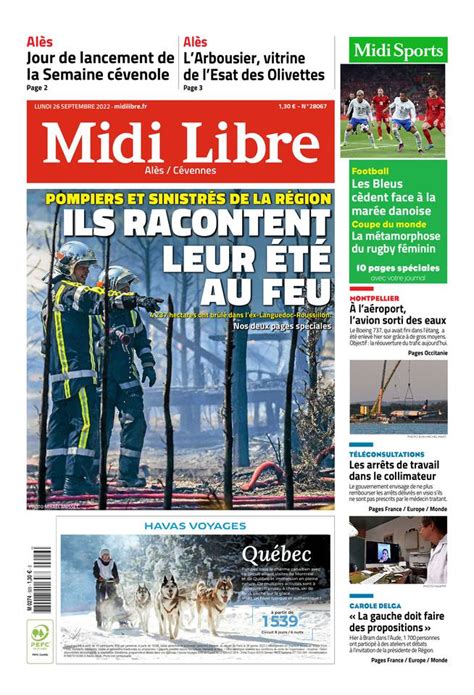 Midi Libre Alès on Twitter Alès bonjour A lire à la Une de