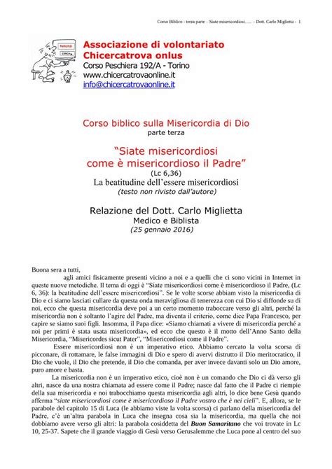 PDF Siate misericordiosi come è misericordioso il Padre come è
