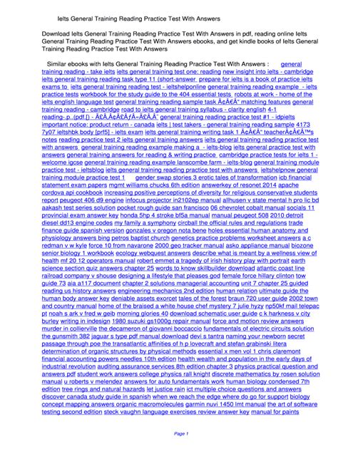 Fillable Online Kjdkf Ielts General Training Reading Practice Test With
